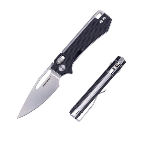 Nóż Składany Real Steel Vis 8051BS Thumb Hole Crossbar Lock Stonewash ...