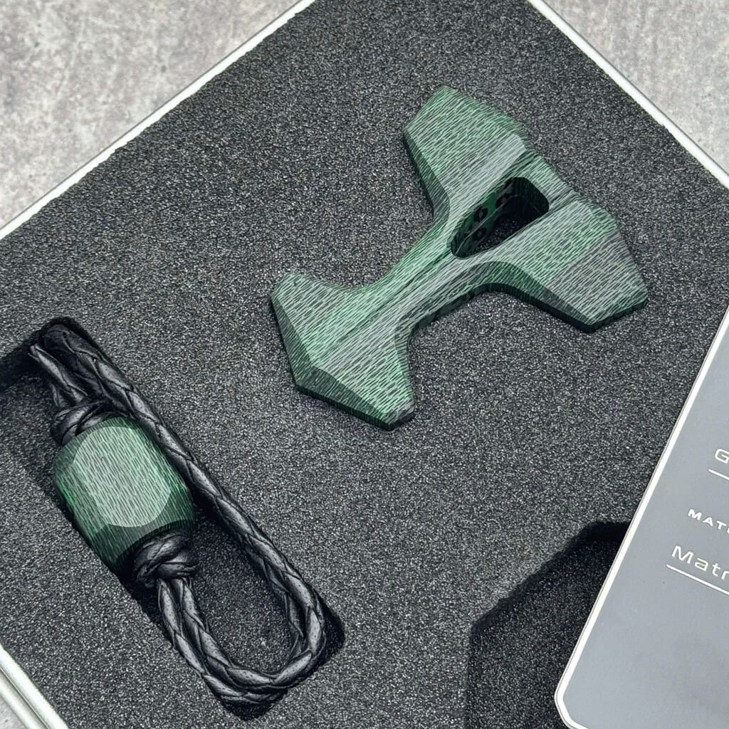 Biżuteria Męska Wisior Naszyjnik Nordycki Mjolnir III Matrix CF GITD ...